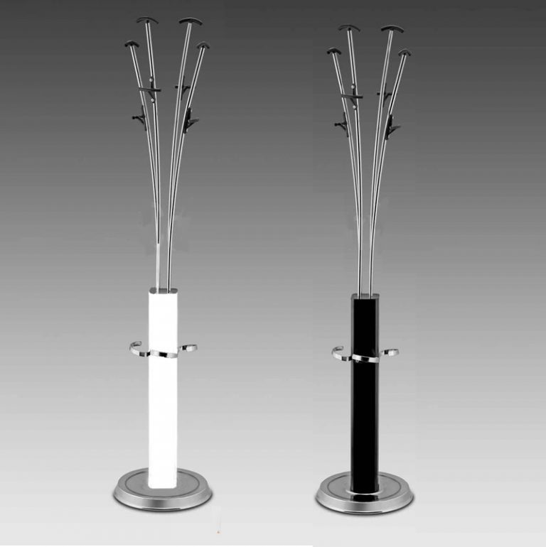 PERCHERO DE PIE MODERNO KLASS CROMADO – Oficom Amoblamientos